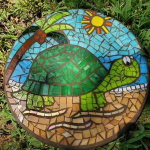 12 Turtle Mosaic Garden Stepping Stone - Etsy