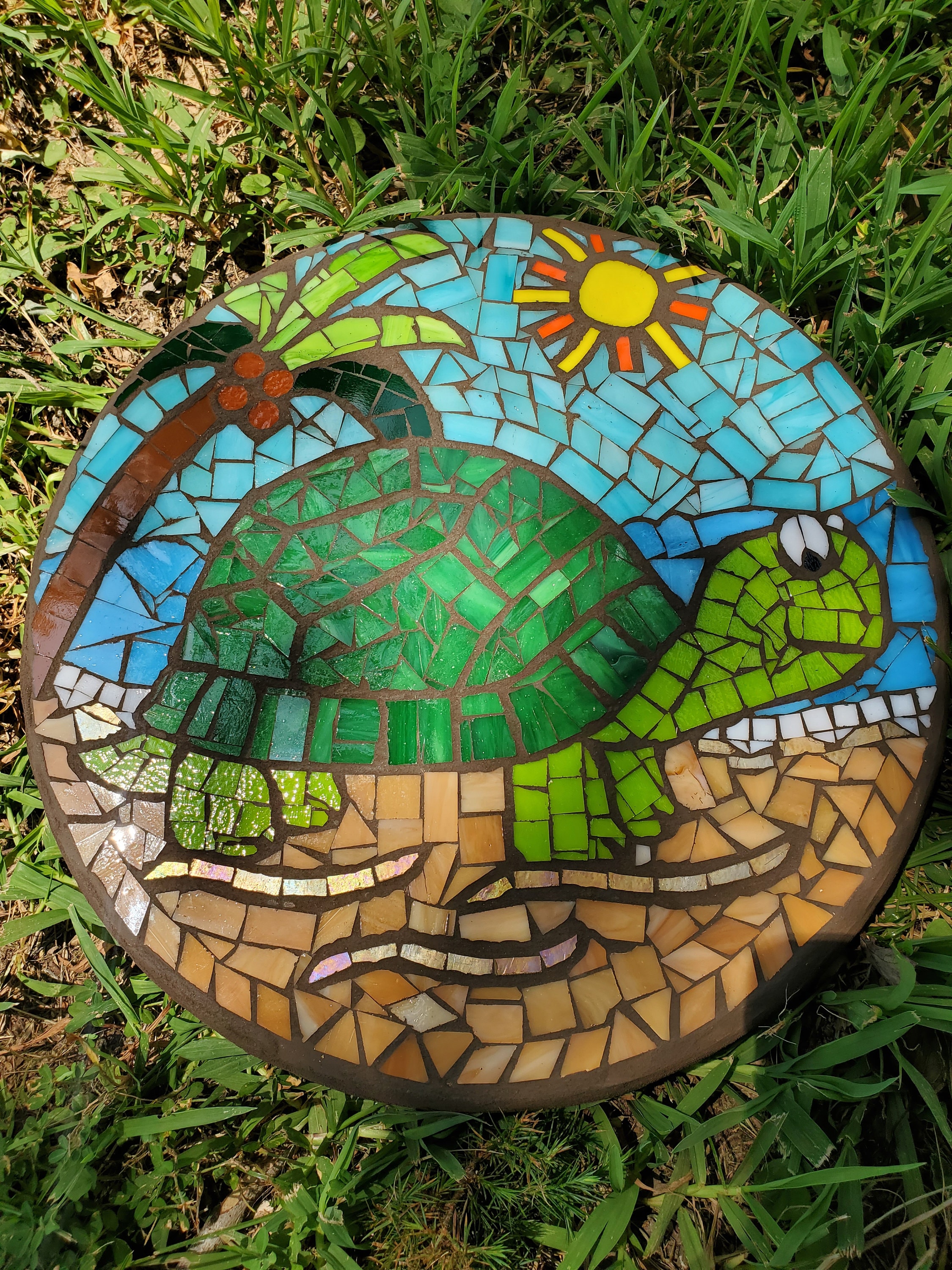 12 Turtle Mosaic Garden Stepping Stone - Etsy