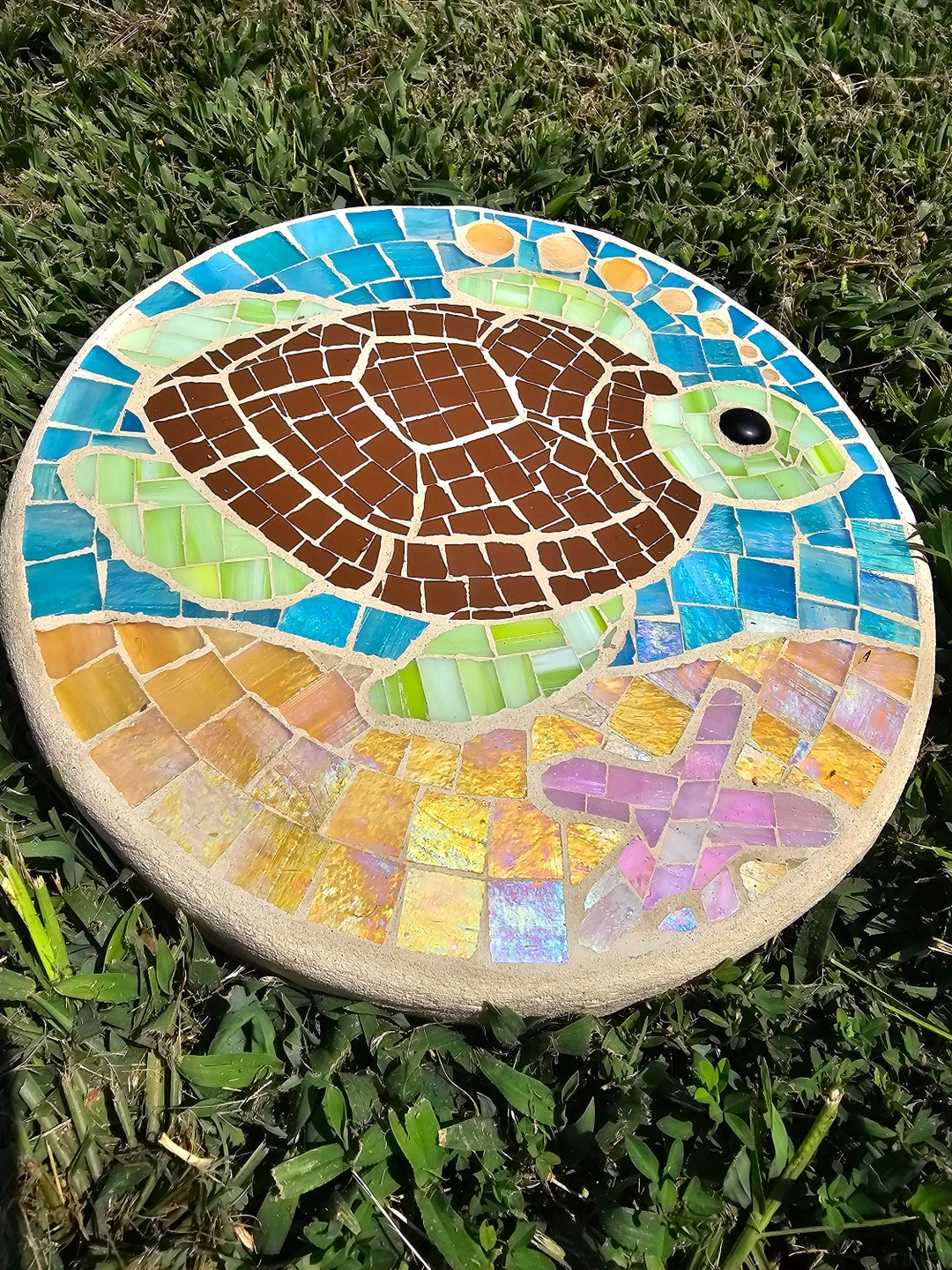 12 Sea Turtle Mosaic Garden Stepping Stone - Etsy