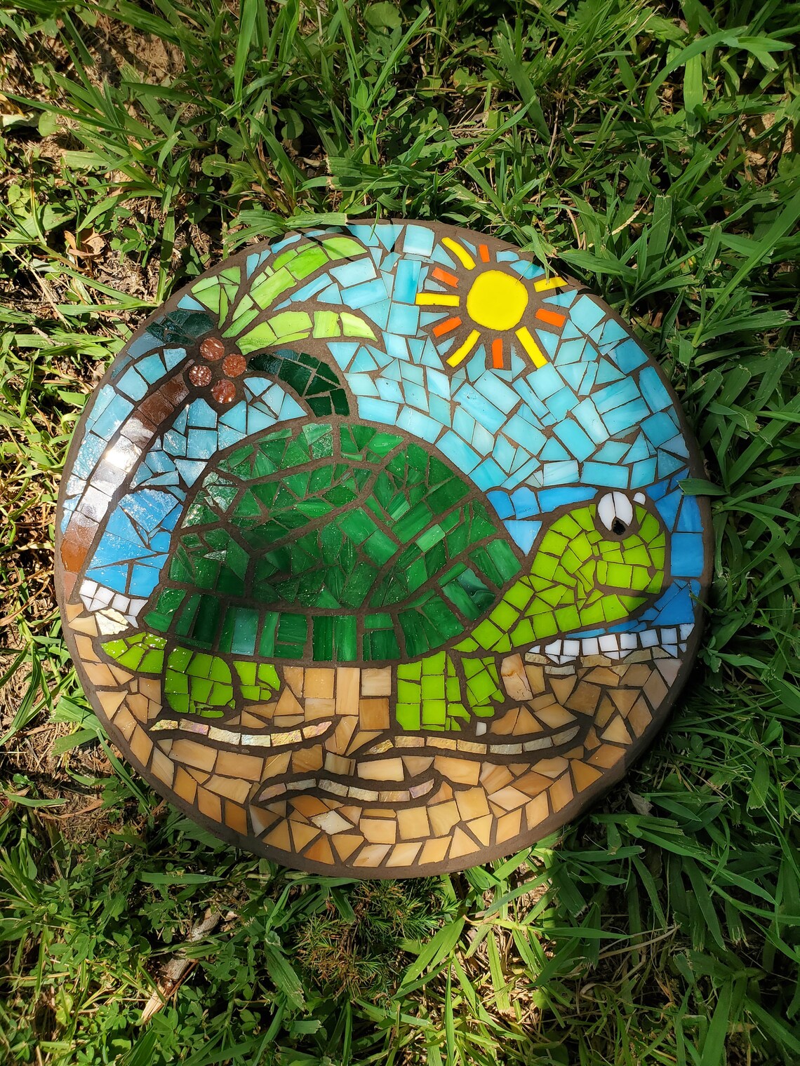 12 Turtle Mosaic Garden Stepping Stone - Etsy