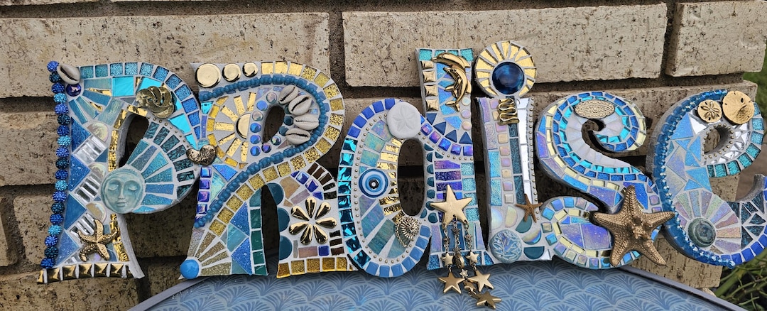 Customizable Personalized Mosaic Word Wall Art Hanging (any Size) - Etsy