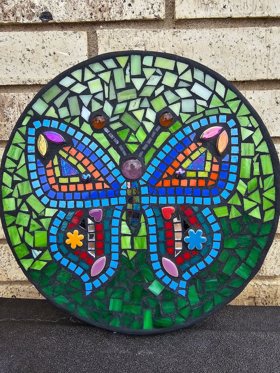 12 Butterfly Mosaic Garden Stepping Stone - Etsy