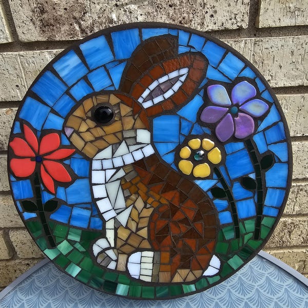 Mosaic Bunny - Etsy