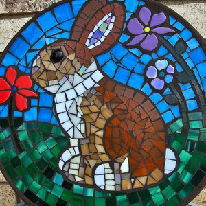 14 Bunny Rabbit Mosaic Garden Stepping Stone - Etsy