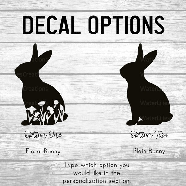 Bunny Wall Decal - Etsy