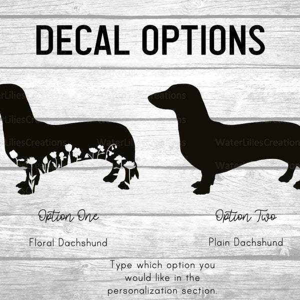 Dachshund Decal - Etsy
