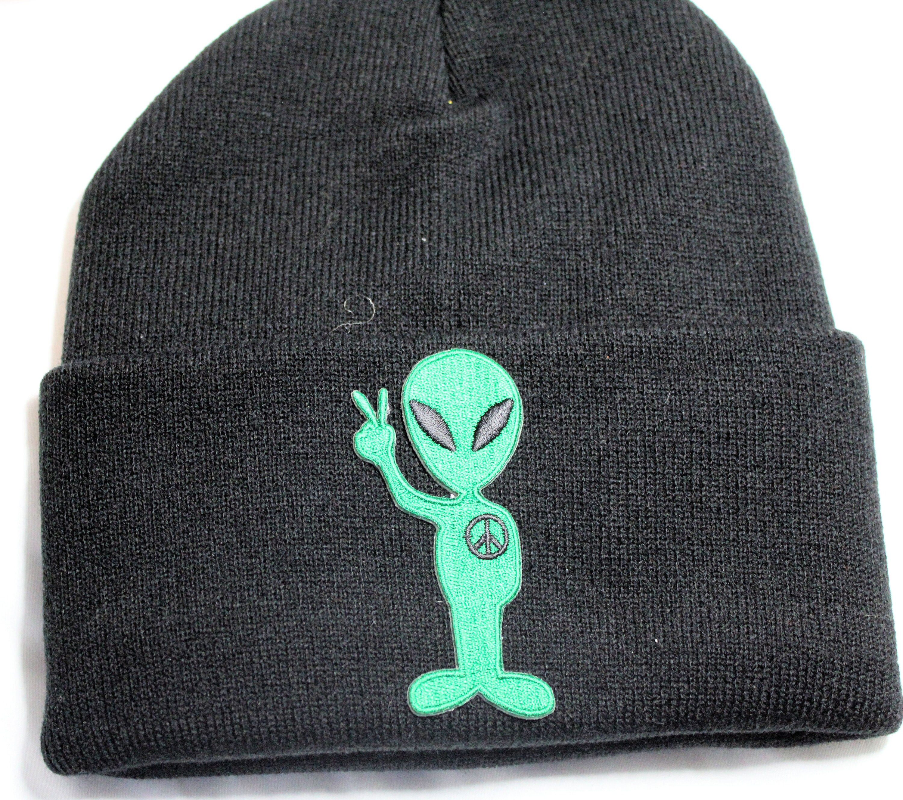 Embroidered Alien Patch Stocking Cap Beanie Hat Winter Hat | Etsy