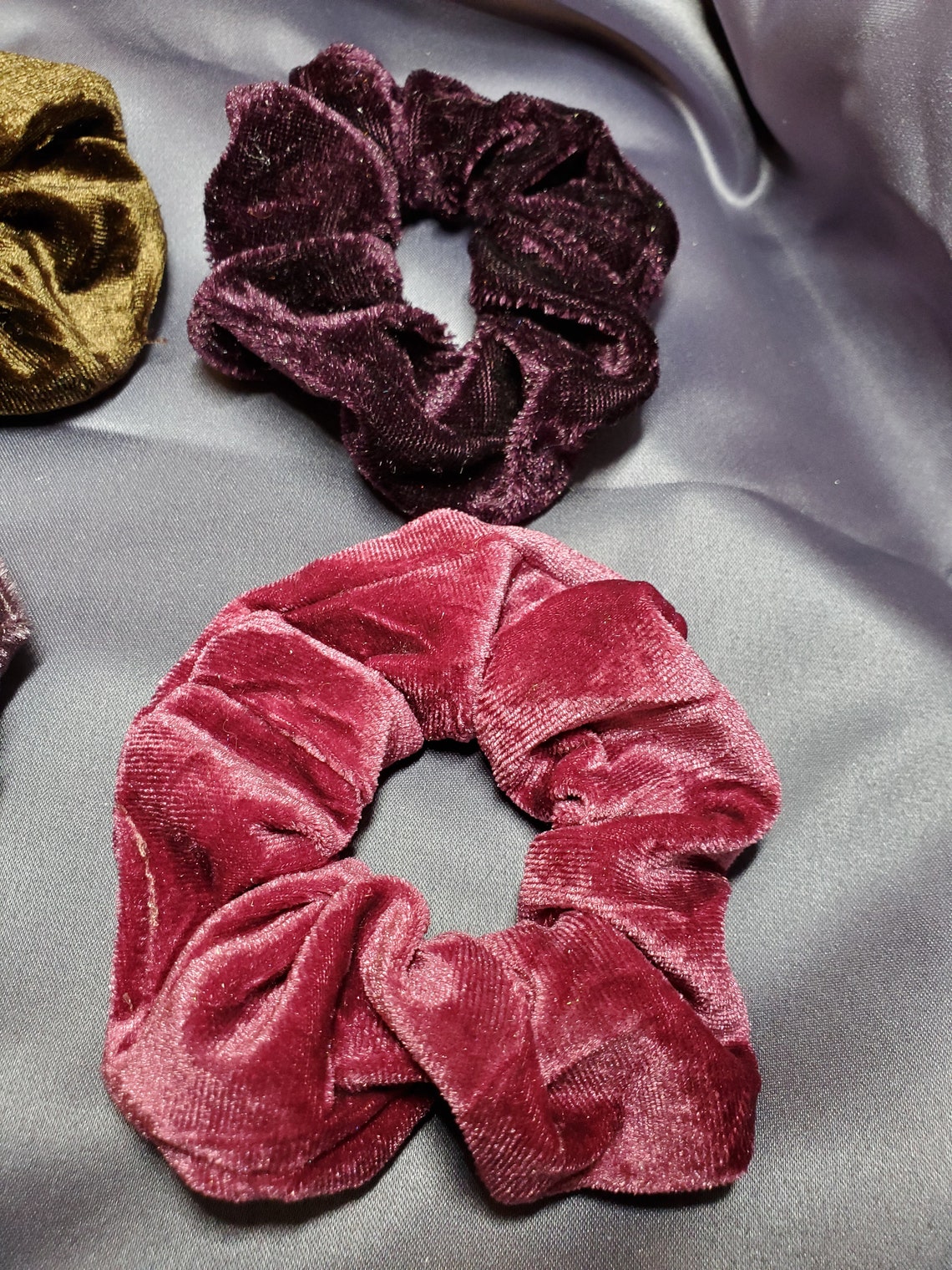 Multi Colored Velvet Scrunchies Set 1 - Etsy