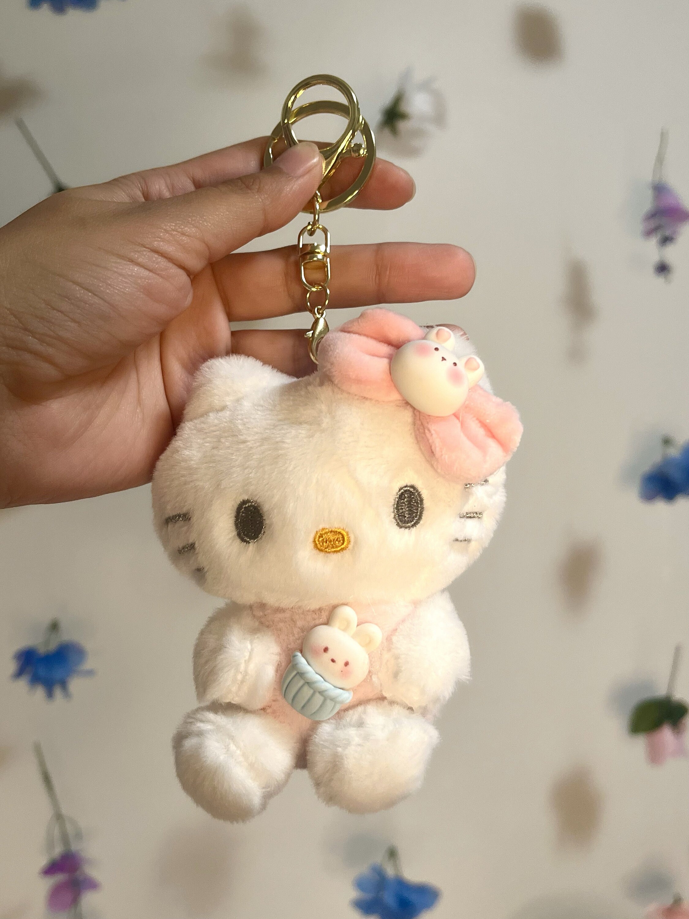 Kitty Plush Keychain Kawaii Plush Hello Cat Bag Clip - Etsy