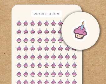 BIRTHDAY CAKE Icon Stickers for Planner / Birthday Planner - Etsy