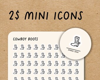 Western Mini Stickers - Etsy
