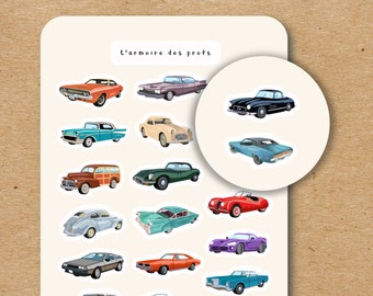 Cars Theme Stickers - Etsy
