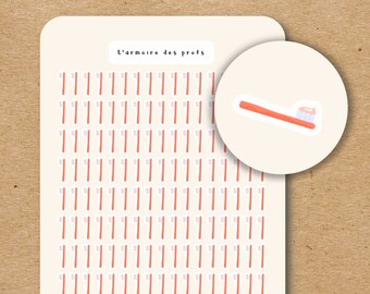 Toothbrush Stickers - Etsy