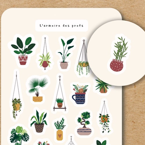 PLANT Stickers / Plant Sticker Sheet - Etsy