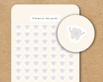 TOOTH Icon Stickers for Planner / Dentist Sticker Sheet / | Etsy
