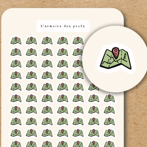 LOCATION Icon Stickers / Map Planner Stickers - Etsy