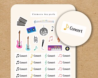 Concert Stickers - Etsy