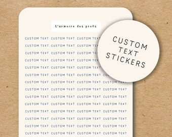 CUSTOM Script Planner Stickers Juliesplans / Julie Garza FONT - Etsy