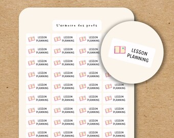 Lesson Plan Stickers - Etsy Canada