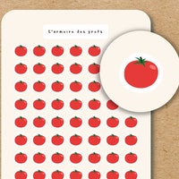 Watercolor Bell Pepper Vinyl Die Cut Sticker Set | Funny Sticker ...