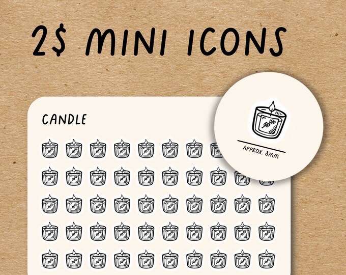 TAKEOUT Mini Icon Stickers / Minimal Functional Planner - Etsy