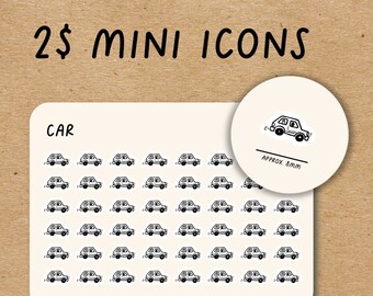 BOOK Mini Icon Stickers for Planner / Reading Icon Stickers / - Etsy