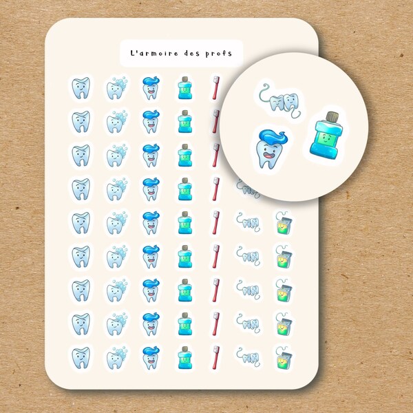 Teeth Hygiene Stickers - Etsy