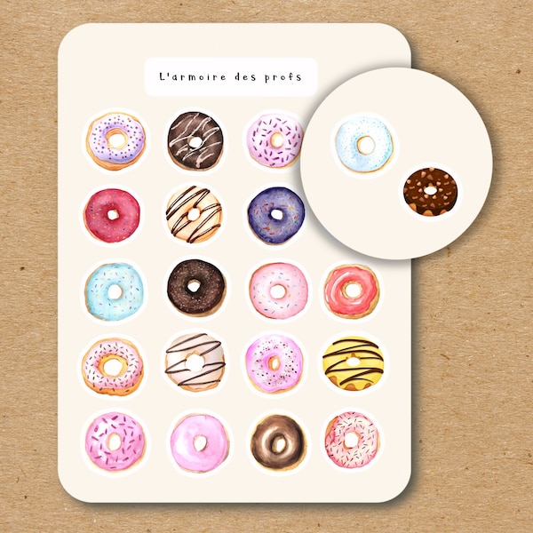 Donut Sticker - Etsy