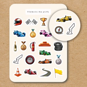 Formula One Planner Stickers - Etsy