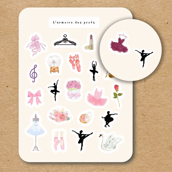 Ballet Sticker - Etsy