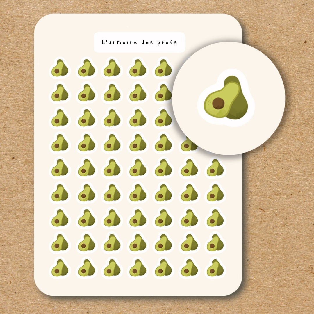 AVOCADO Stickers / Avocado Icon Planner Stickers / Cute Stickers - Etsy