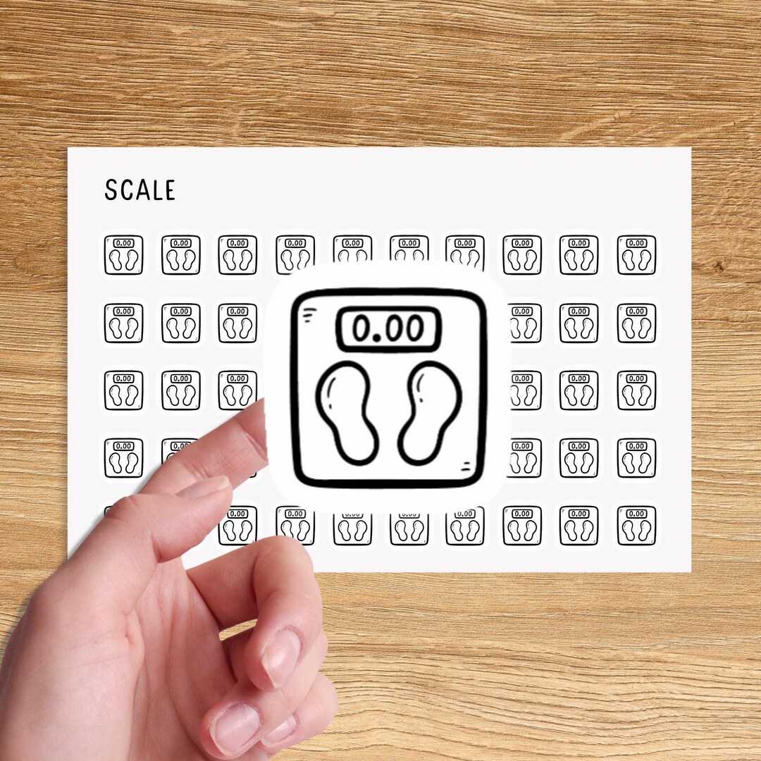 SCALE Mini Icon Stickers for Planner / Workout Icon Stickers / Fitness ...