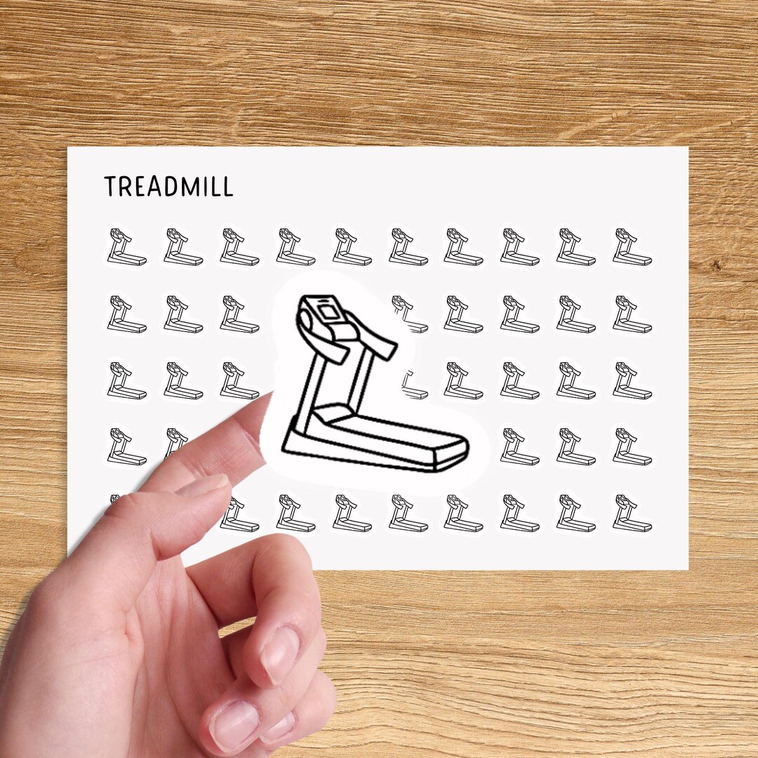 TREADMILL Mini Icon Stickers for Planner / Workout Icon Stickers ...