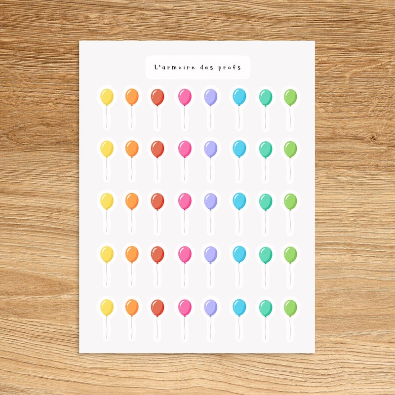 Balloon Stickers - Etsy