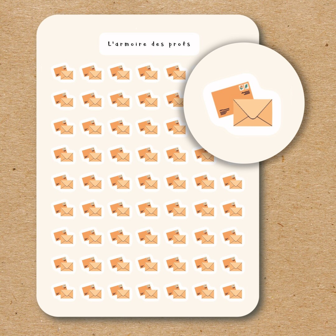 MAIL Icon Planner Stickers, Postage Stickers for Planner, Post Office ...