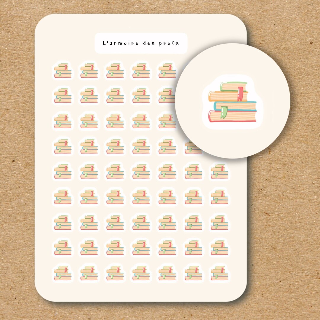 BOOK Icon Stickers for Planner / Reading Stickers / Book Club Planner ...