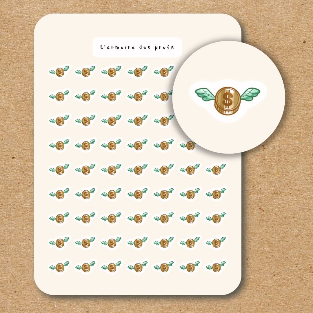 MONEY Finance Tracker Stickers, Budget Planner Stickers, Bill Due ...