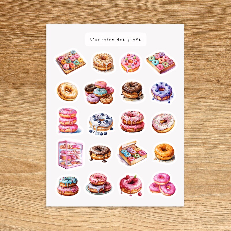 Donut Sticker - Etsy