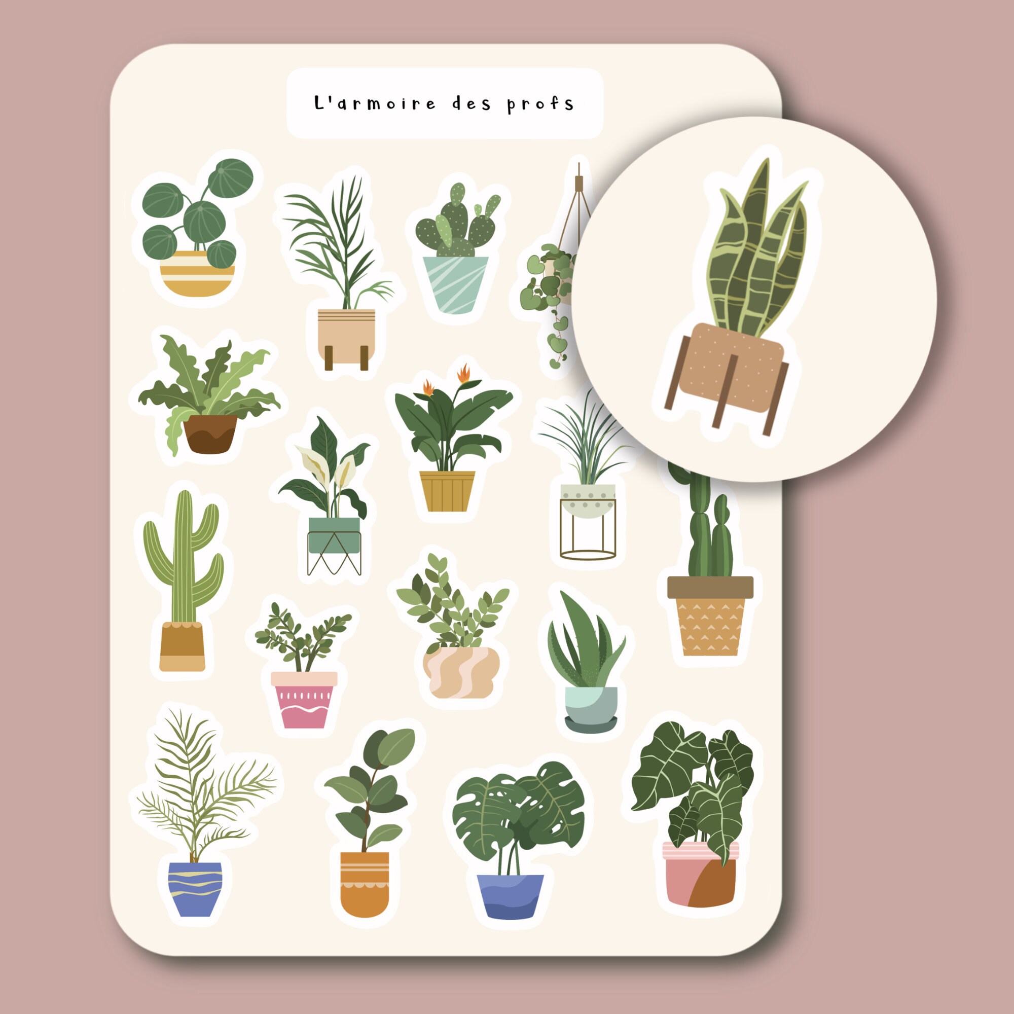 PLANT Stickers / Plant Sticker Sheet | Etsy