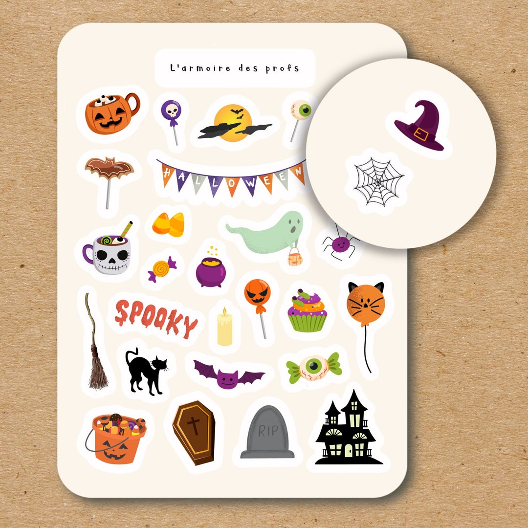 HALLOWEEN Stickers / Spooky Season Stickers / Autumn Planner Stickers ...