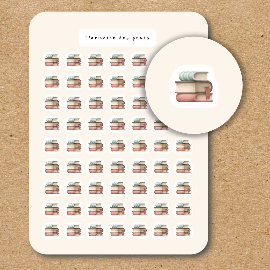 BOOK Icon Stickers for Planner / Reading Planner Sticker / Book Club ...