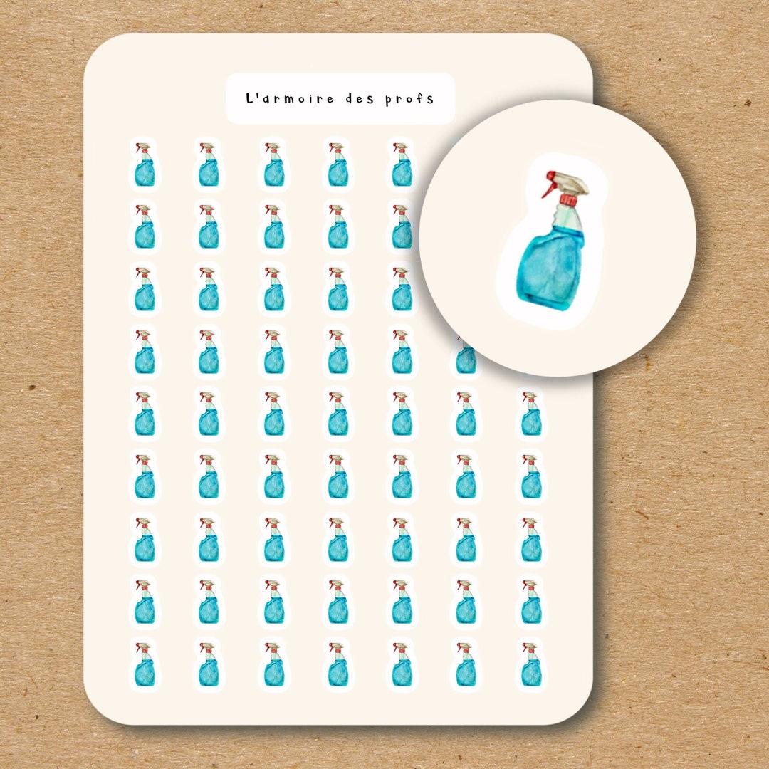 CLEANING Household Chores Planner Stickers, Cleaning Sticker Set ...