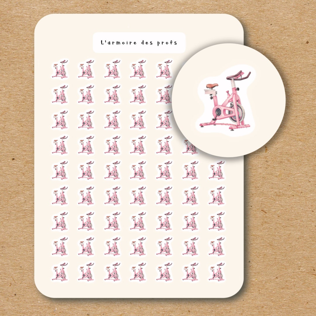 SPINNING Icon Stickers / Fitness Planner Stickers / Bike Icon Planner ...
