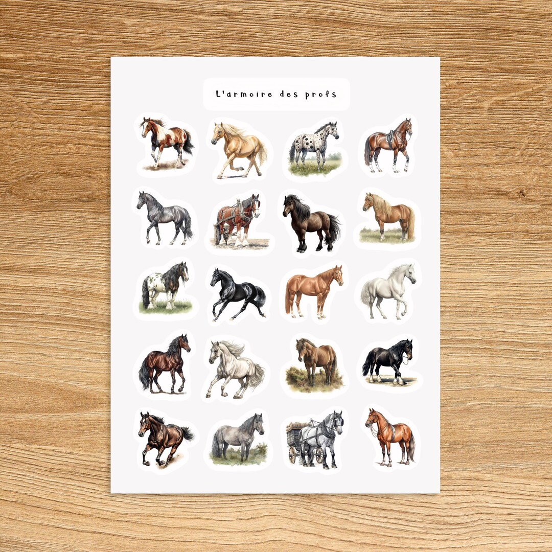HORSE Stickers for Planner, Journal, Notebook, Western Planner Stickers ...