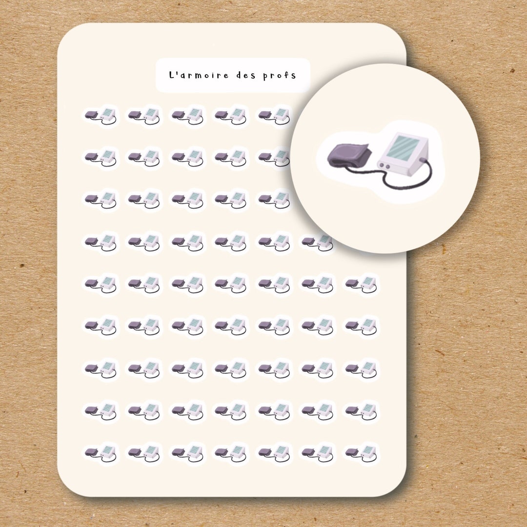 BLOOD PRESSURE Planner Stickers, Medical Stickers, Doctor Hospital ...