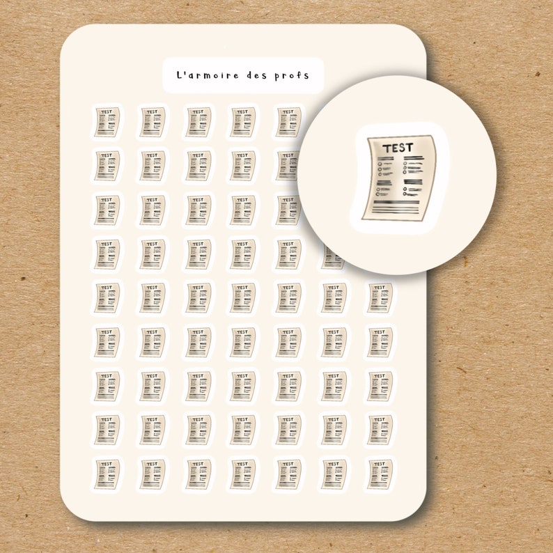 TEST Exam School Planner Stickers, School Reminders, Student ...