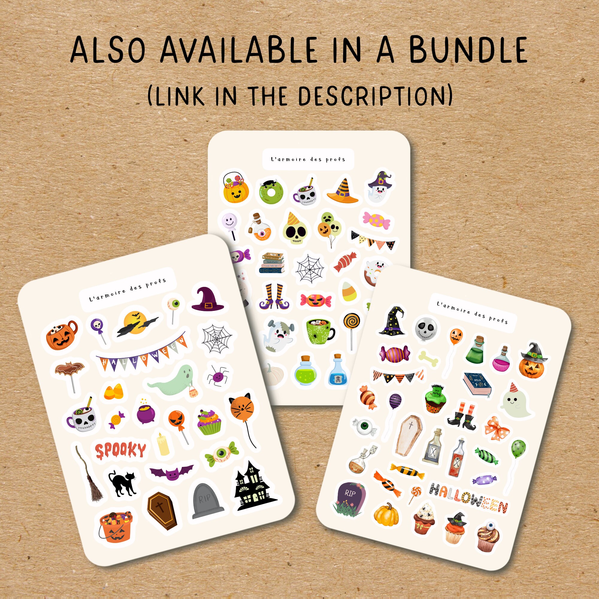 HALLOWEEN Stickers / Spooky Season Stickers / Autumn Planner - Etsy