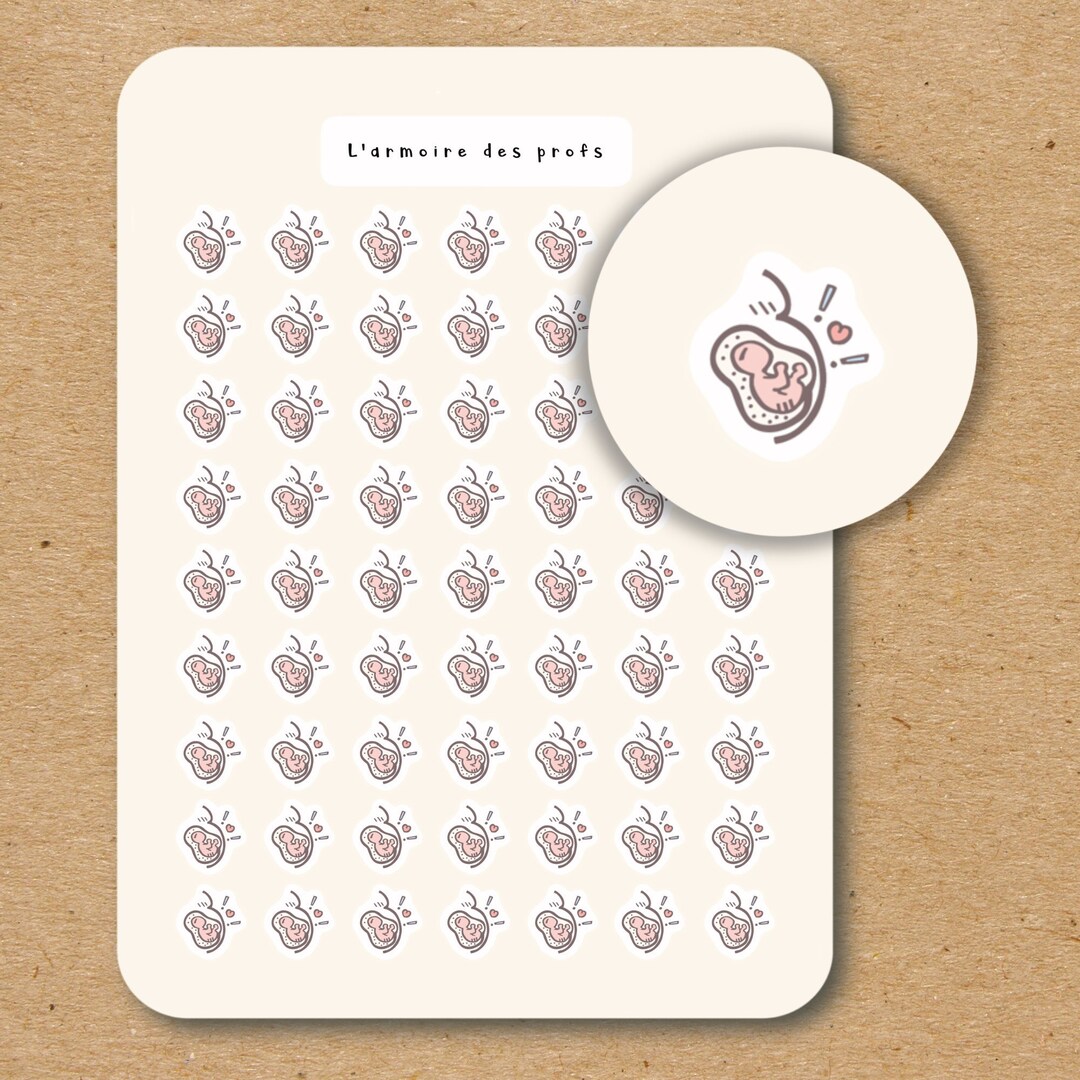 PREGNANCY Icon Stickers for Planner / Baby Icon Stickers / Pregnancy ...