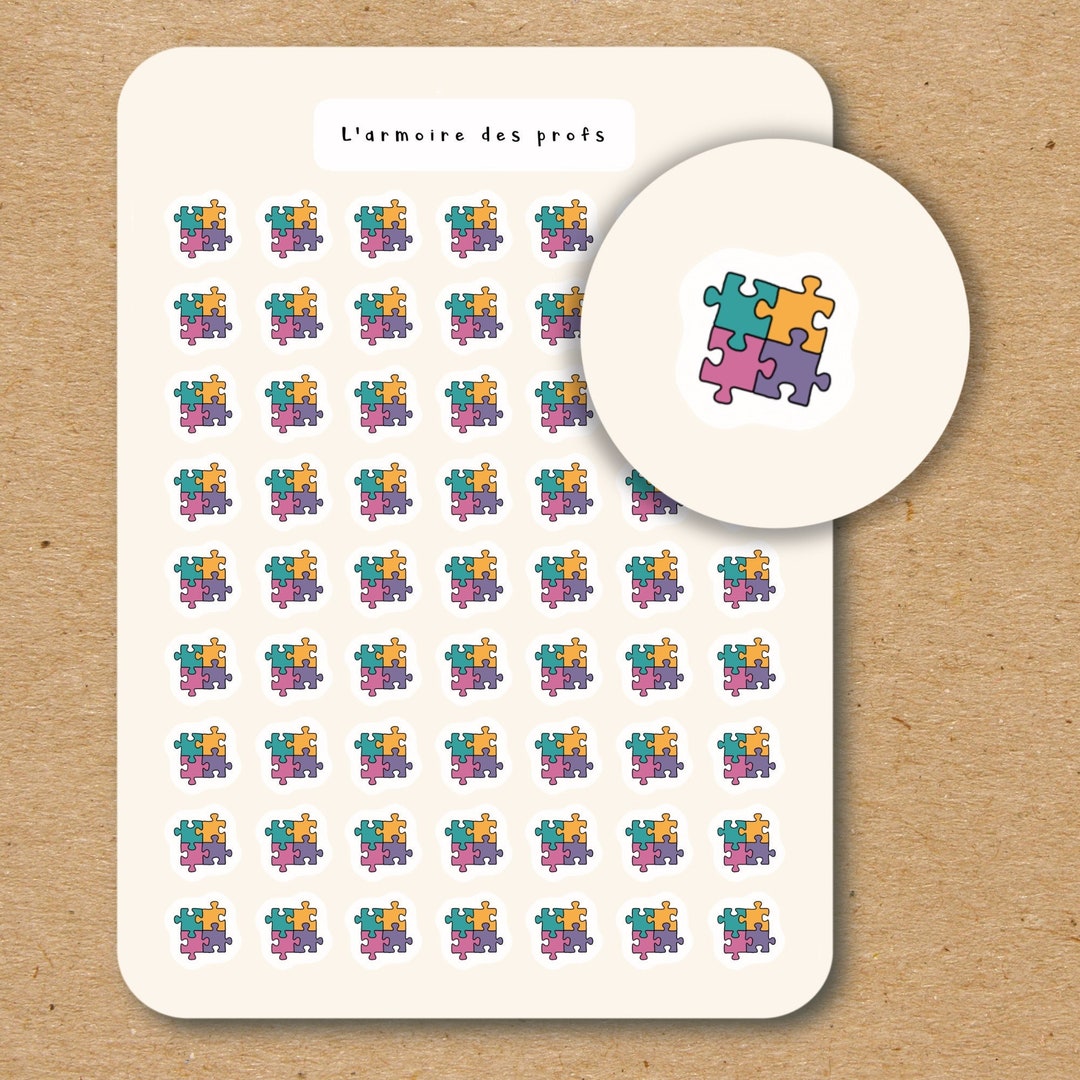 PUZZLE Icon Stickers / Games Planner Stickers - Etsy