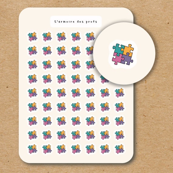 PUZZLE Icon Stickers / Games Planner Stickers | Etsy